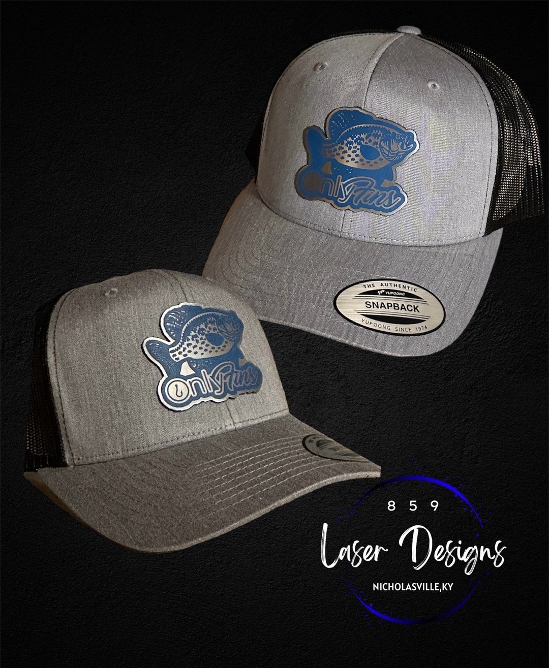 Only Fins Acrylic Patch Hat - Etsy