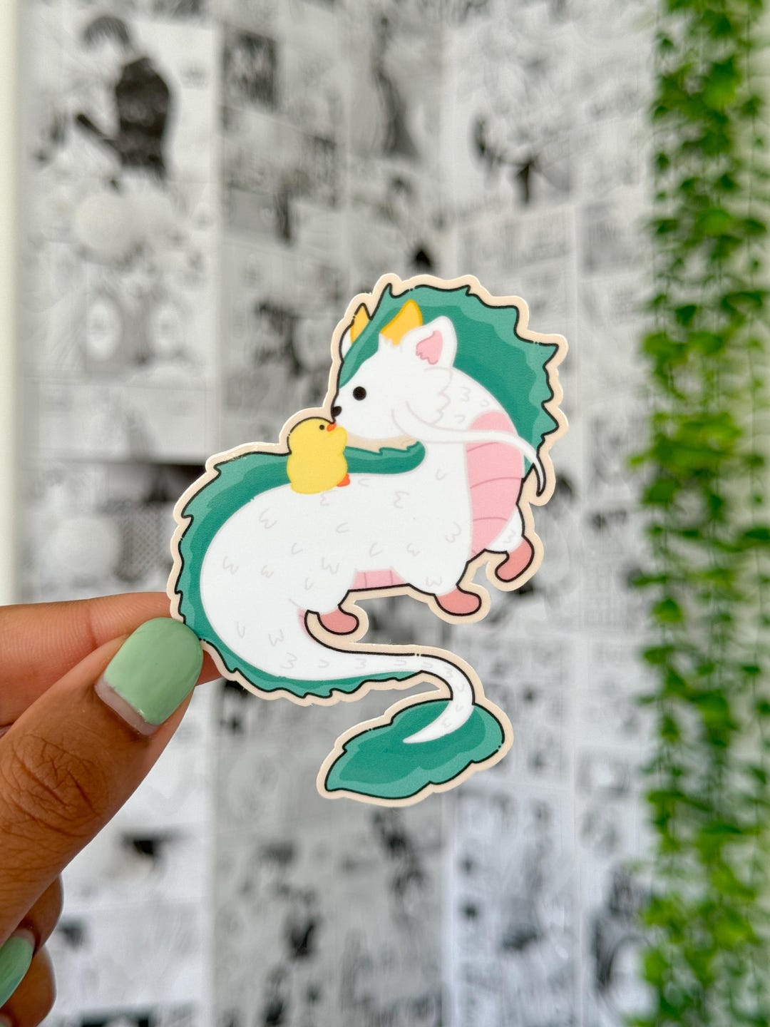 Haku Dragon & Plumpy Vinyl Sticker| Anime Lover Sticker for Laptop or ...