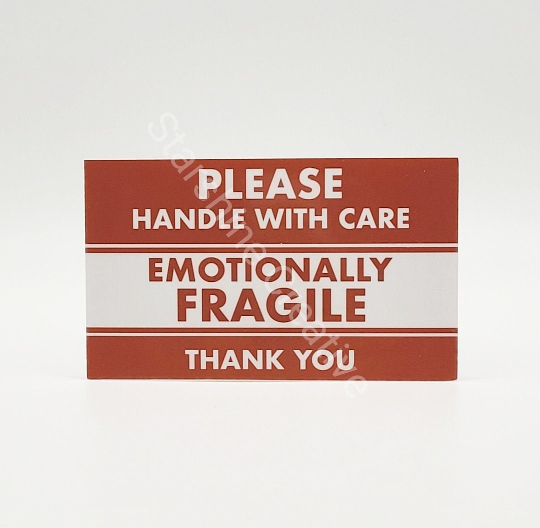 Emotionally Fragile Sticker - Etsy