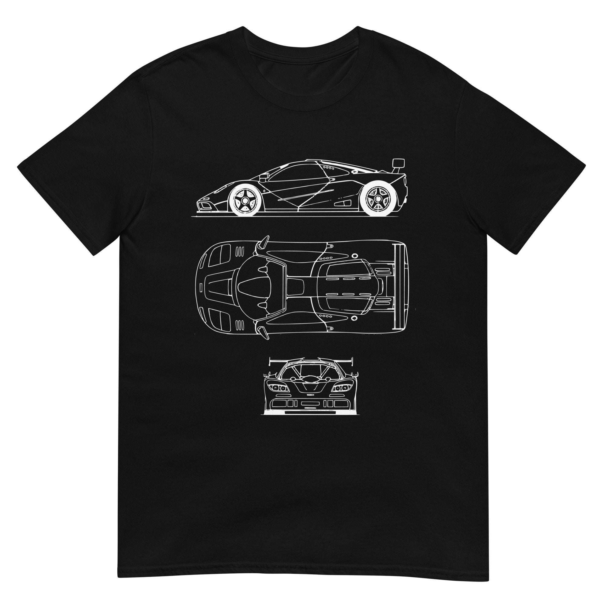 Mclaren Shirt Sports Car Blueprint Garage Shirt Classic Car - Etsy
