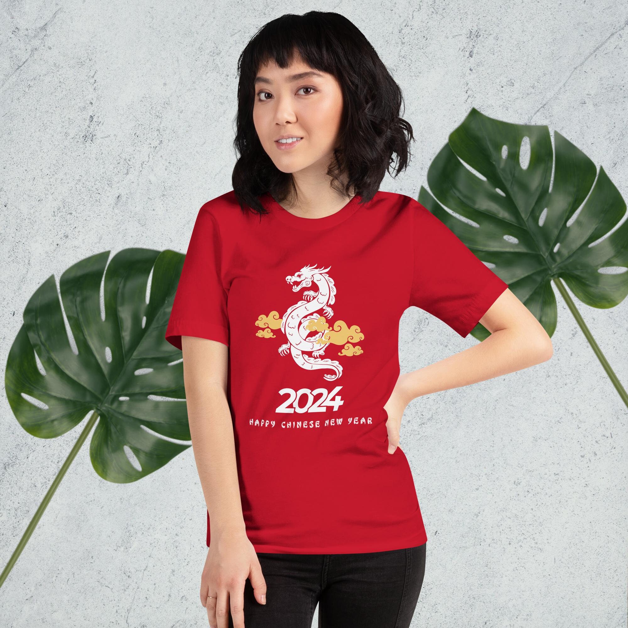 2024 Year of the Dragon Chinese New Year Red Family Reunion T - Etsy