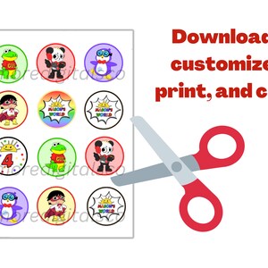 Ryan’s World Cupcake Toppers | Ryan’s Toy Review Digital Invite | Ryan ...