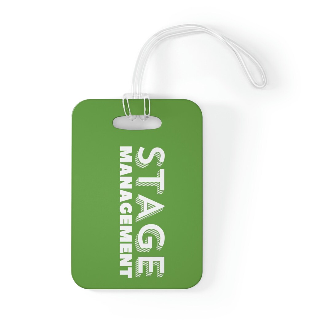 Stage Management Production Tag Theatre Enthusiast Luggage - Etsy
