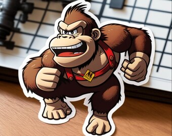 Donkey Kong Sticker Super Mario Bros Sticker Decal Laptop - Etsy