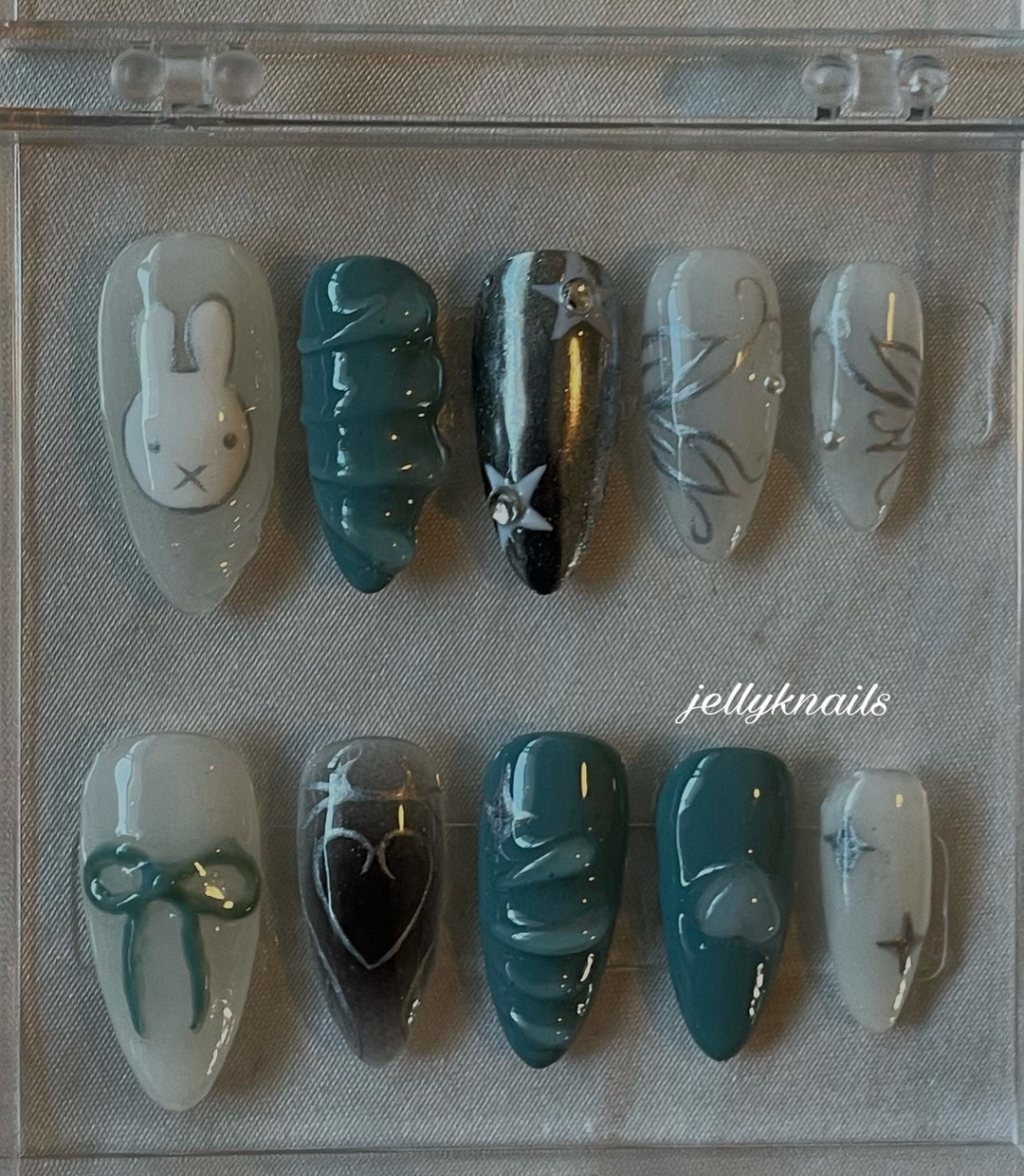 Miffy Cybercore Nails - Etsy