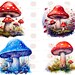 Mushroom Watercolor Clipart, Watercolor Magic Mushroom Clipart, Fantasy ...