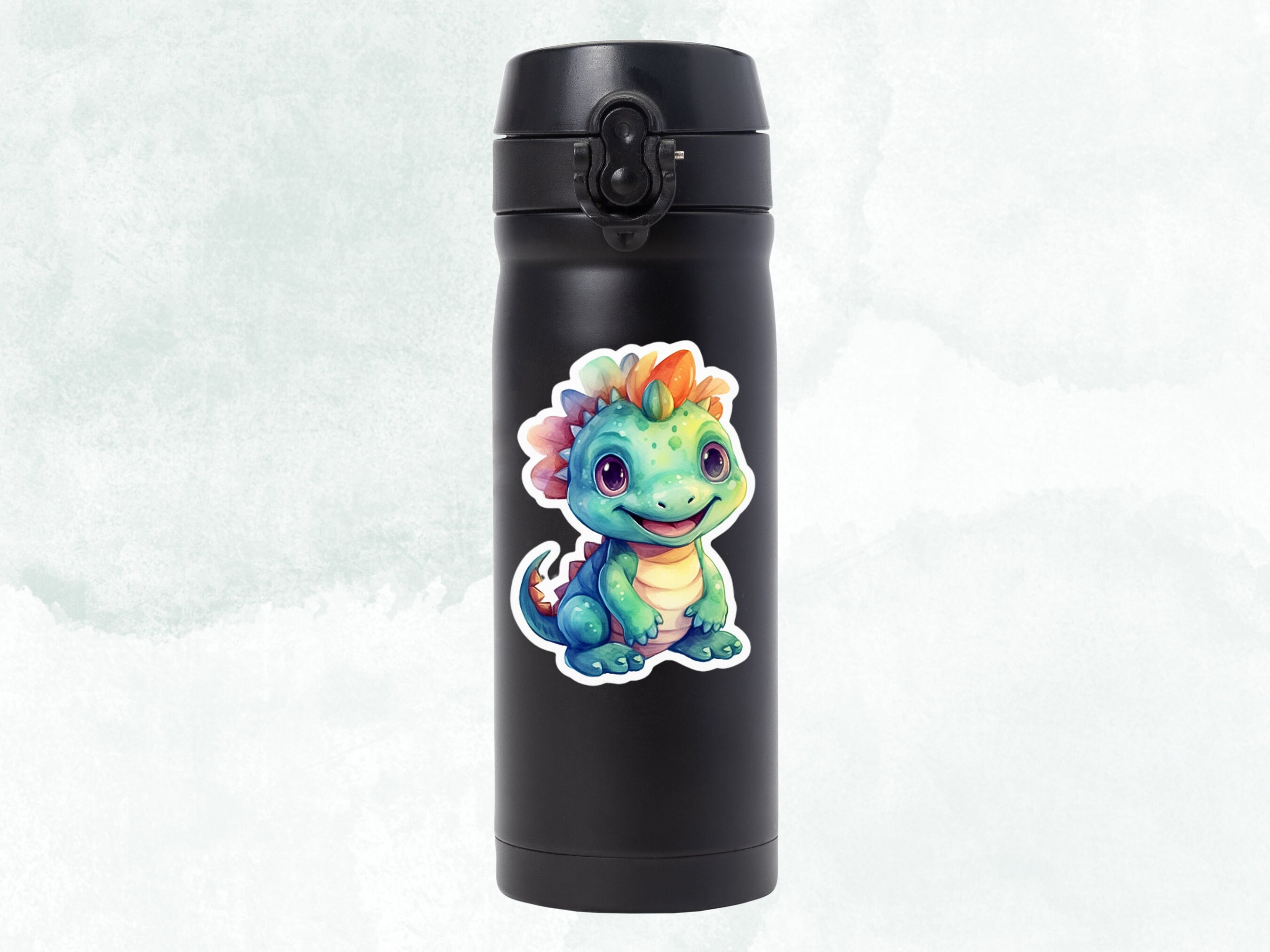 Cute Baby Dino PNG Stickers, Printable Stickers, Instant Download ...