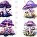 Mushroom Watercolor Clipart, Watercolor Magic Mushroom Clipart, Fantasy ...