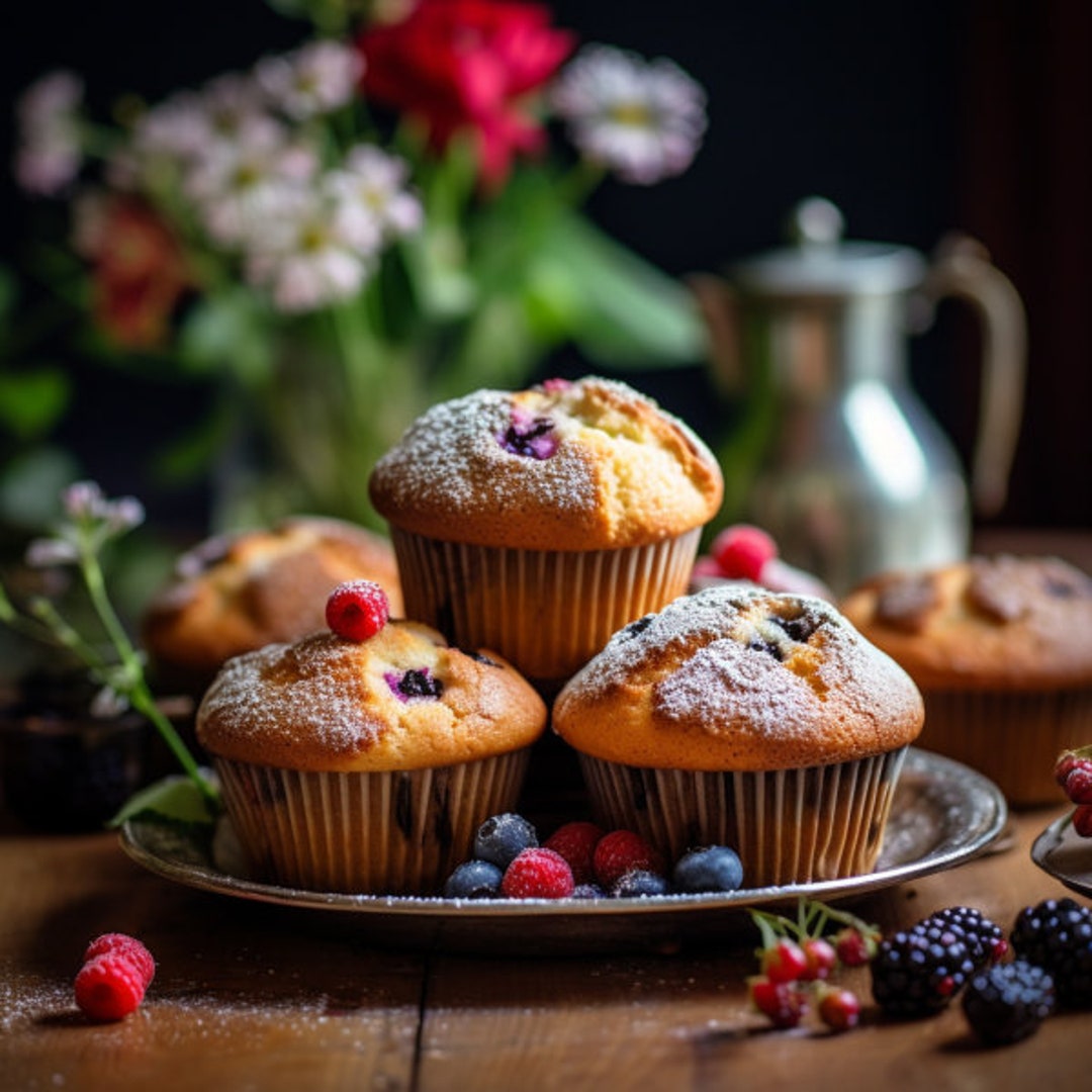 Strawberry Blueberry Muffin Recipe (digital) - Etsy