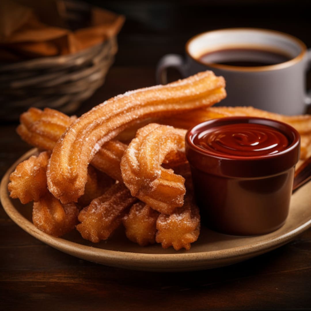 Churros Moist Center Crunchy Outside Browned Churro Treats, Digital ...