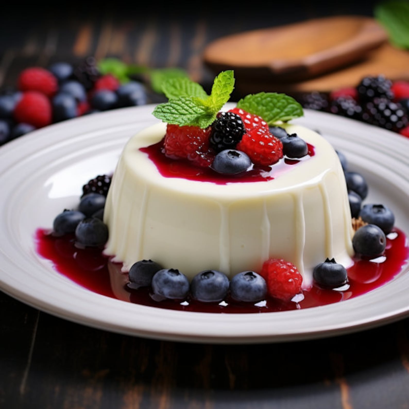 Panna Cotta Dessert Gelatin Panna Cotta Cream, Digital, Recipe - Etsy