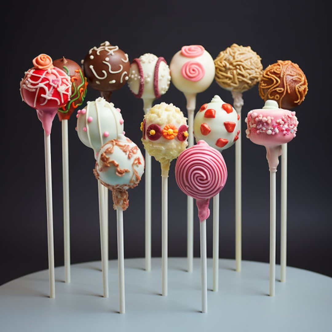 Cake Pops Assorted Sweets Cake Pop Treats Assortment, Digital, Recipe ...