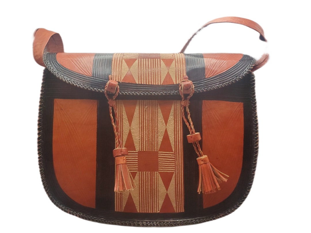 Leather Purse ,african Leather Purse, Tribal Purse, Sholder Bag. - Etsy