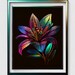 Rainbow Colored Lily Print Multi Color Flower Digital Download ...