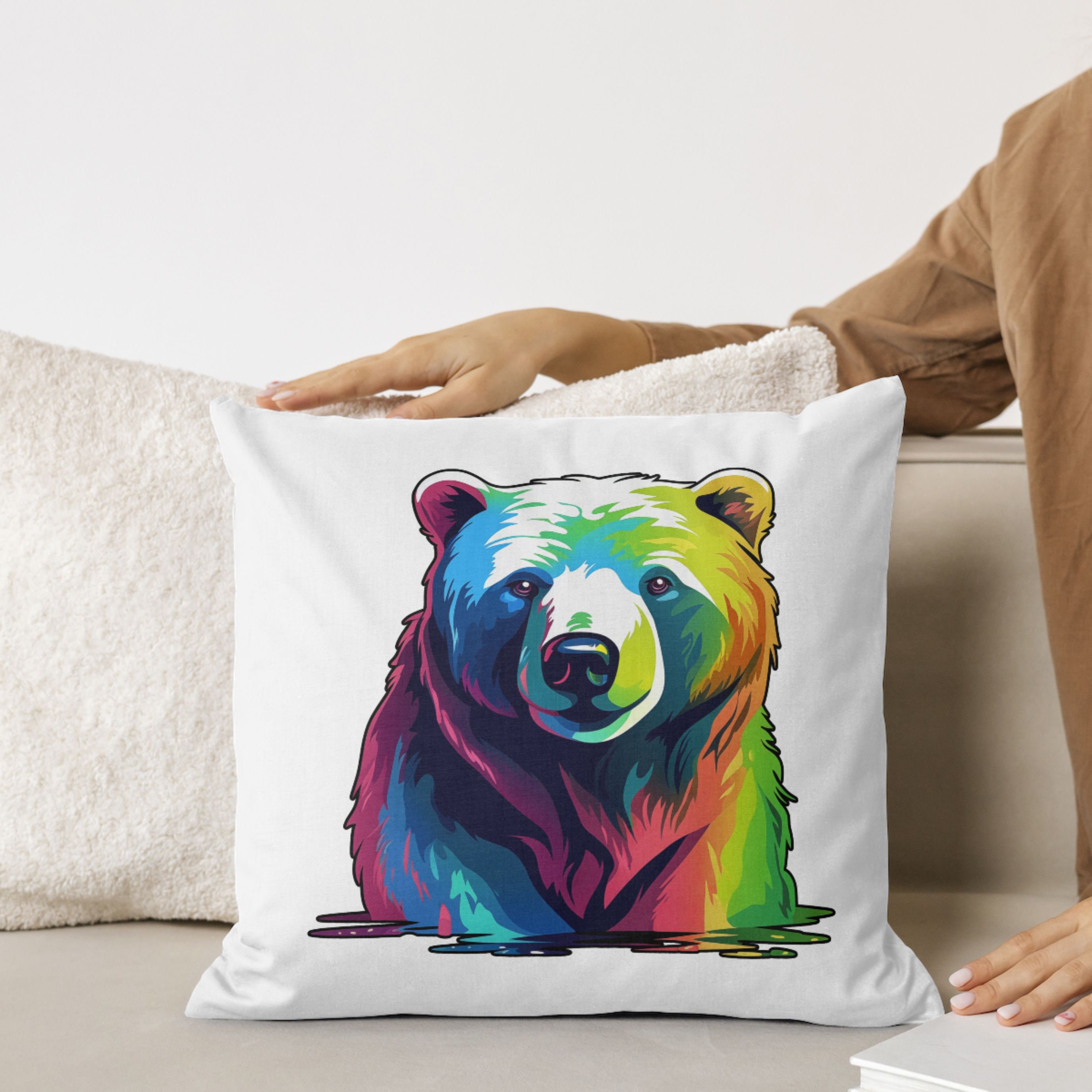 Colorful Bear PNG - Multi-colored Bear SVG - Sublimation - Dtf Design ...