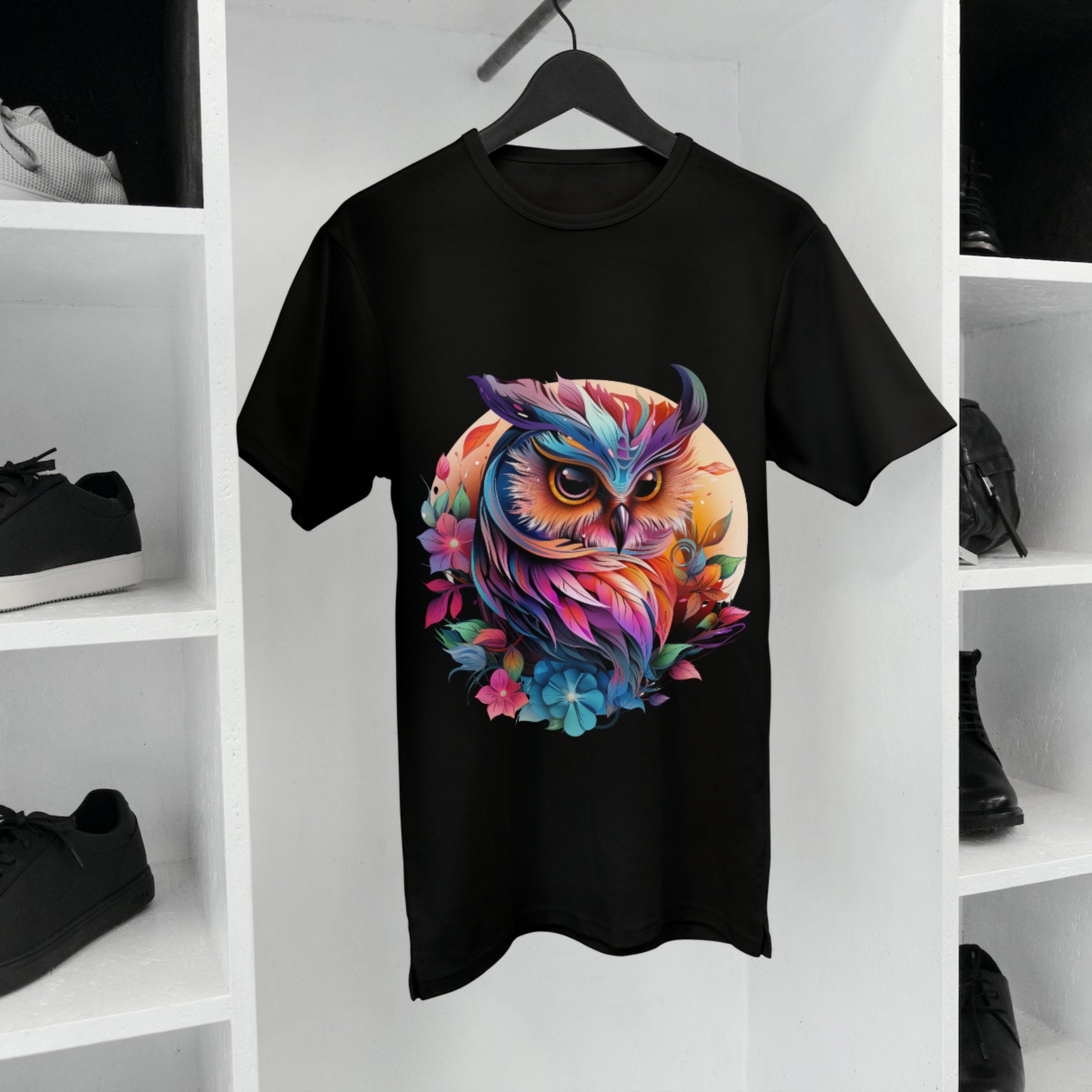 Colorful Owl PNG - Multi-colored Owl SVG - Sublimation - Dtf Design ...