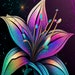 Rainbow Lily Print - Multi Color Flower - Digital Download - Bright ...
