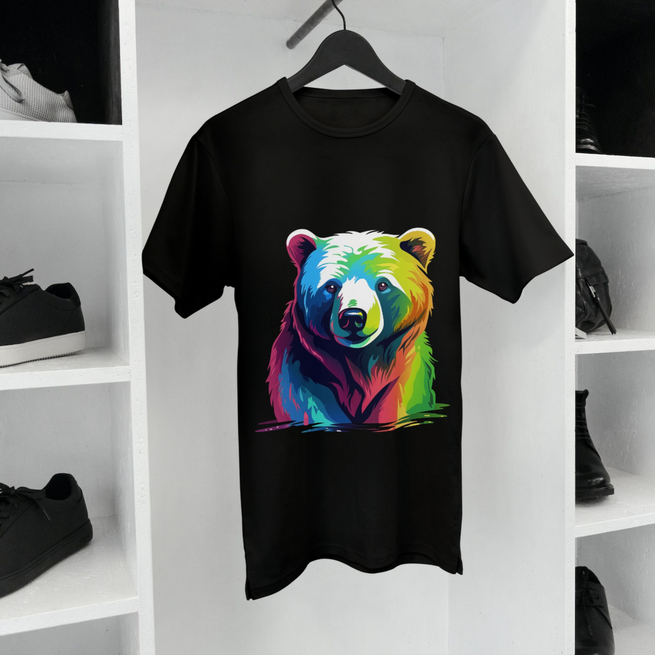 Colorful Bear PNG - Multi-colored Bear SVG - Sublimation - Dtf Design ...