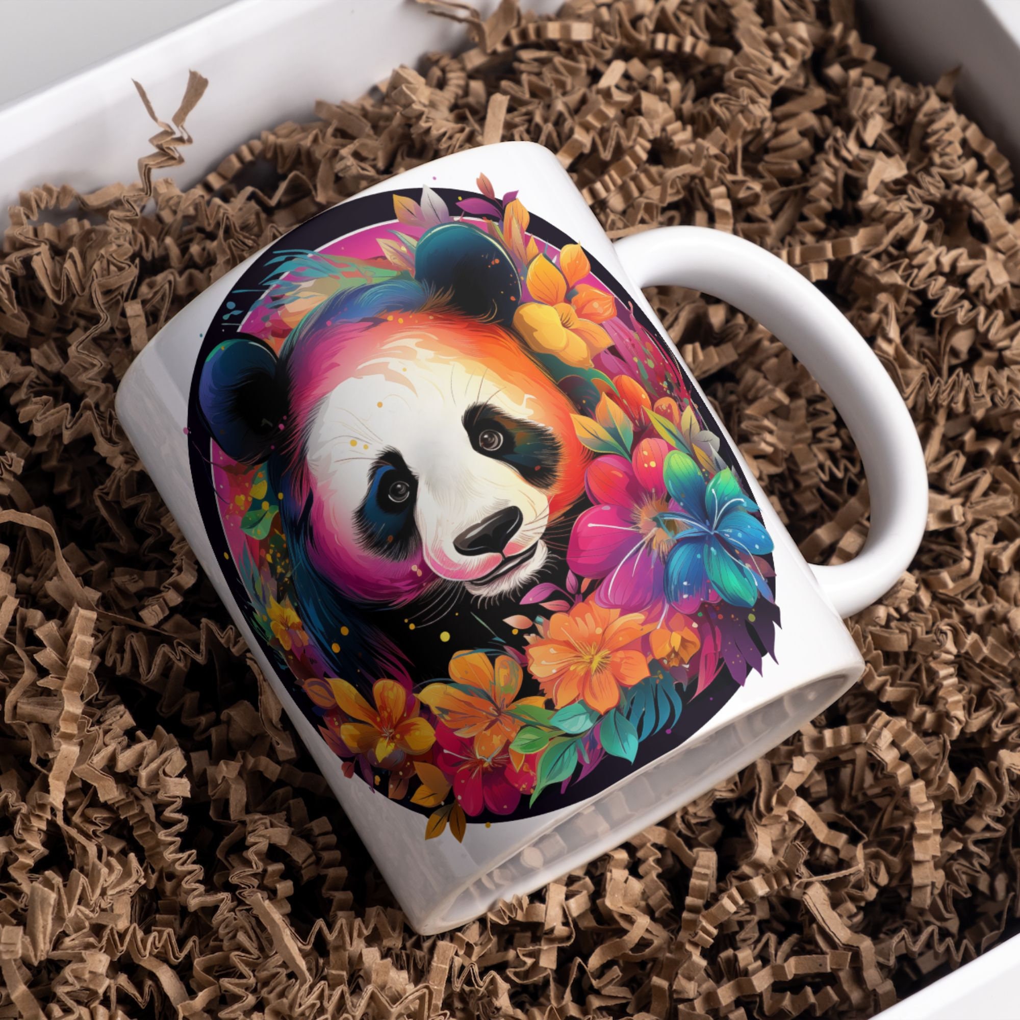 Colorful Panda PNG - Panda Bear SVG - Sublimation for Tshirt / Mugs ...