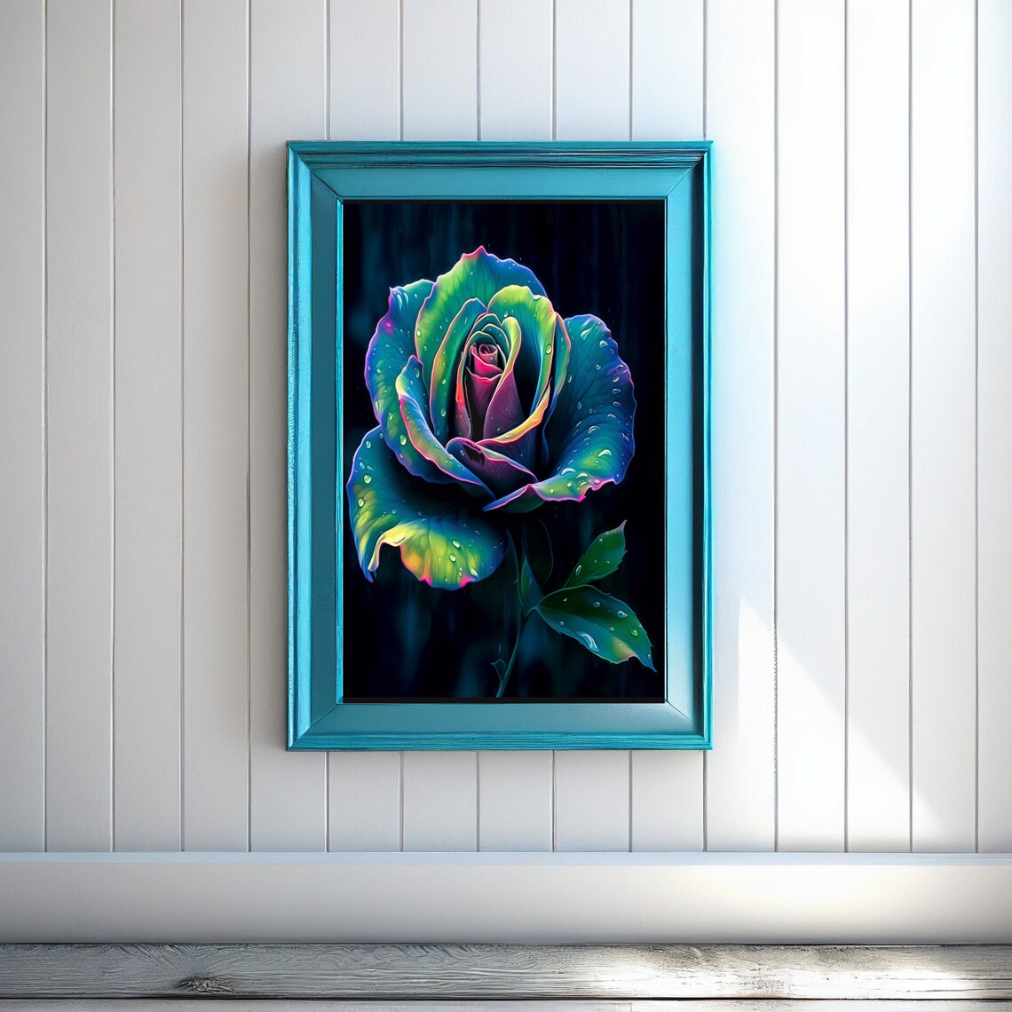 Beautiful Multi-color Rose - Digital Download - Stunning, Vibrant ...