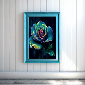 Beautiful Multi-color Rose - Digital Download - Stunning, Vibrant ...