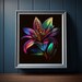 Rainbow Colored Lily Print Multi Color Flower Digital Download ...
