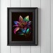 Rainbow Colored Lily Print Multi Color Flower Digital Download ...