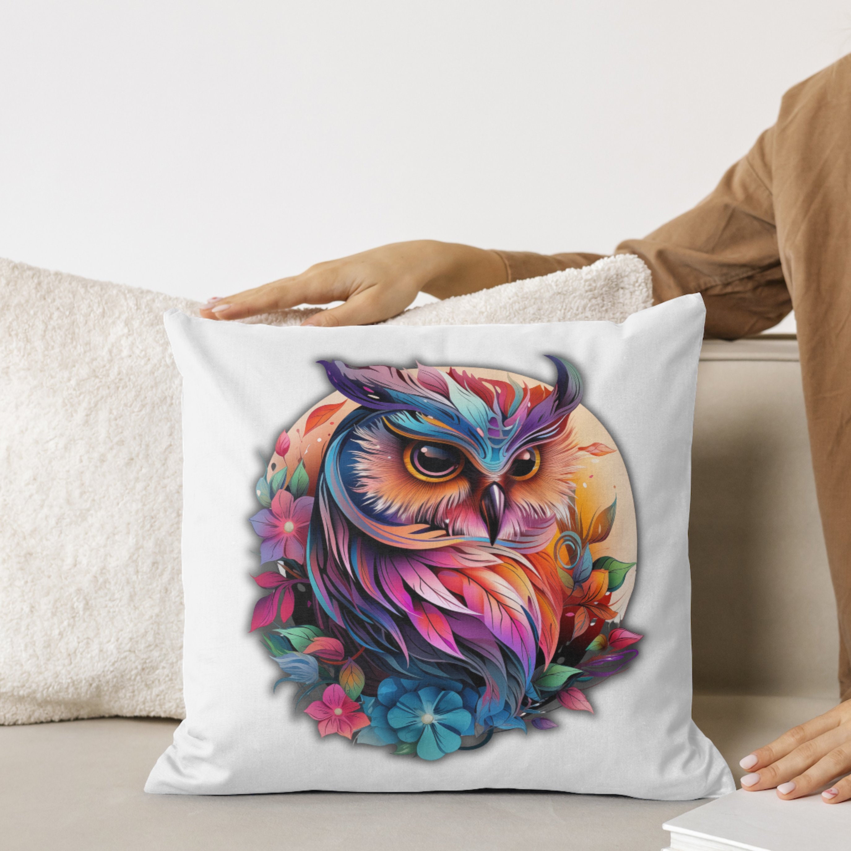 Colorful Owl PNG - Multi-colored Owl SVG - Sublimation - Dtf Design ...