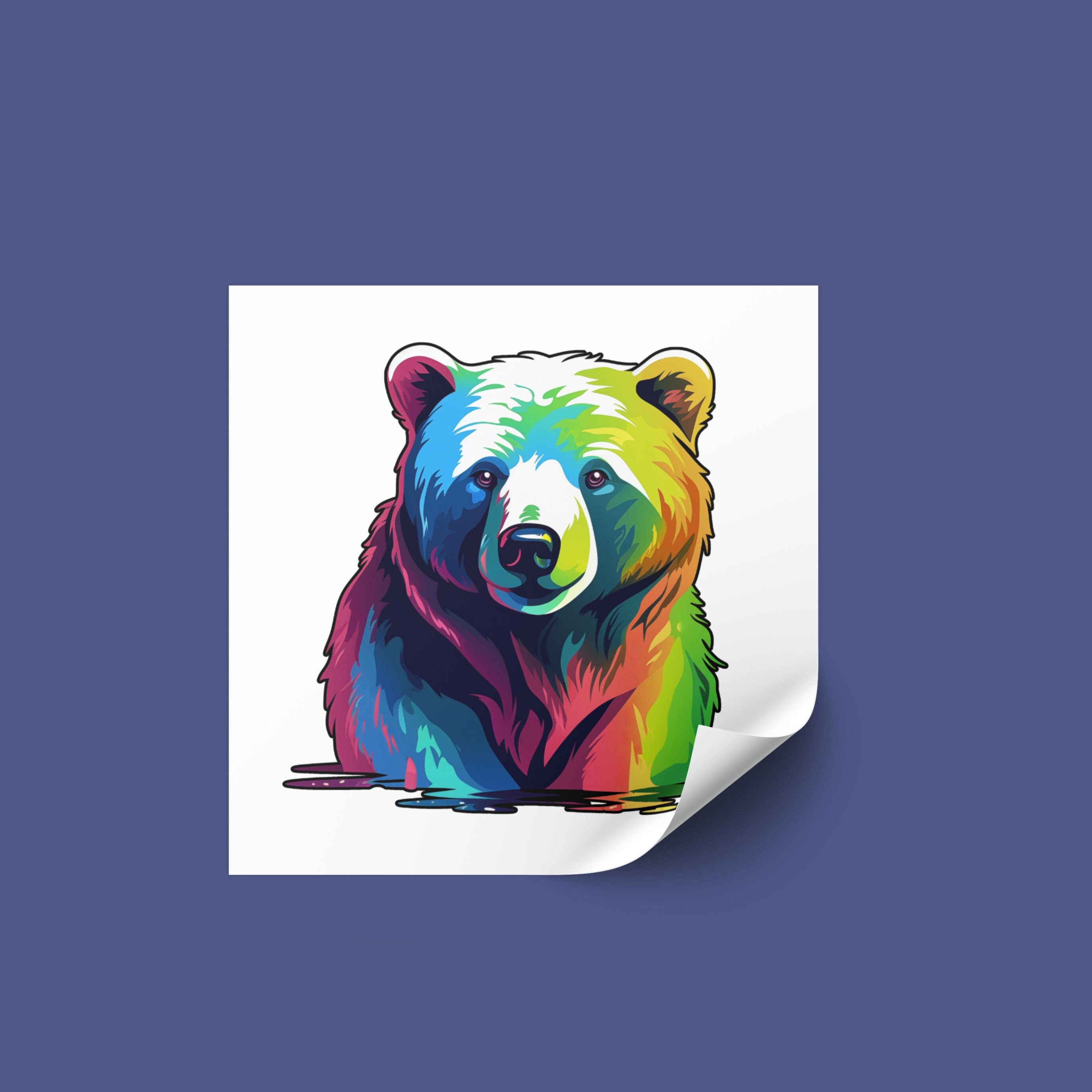 Colorful Bear PNG - Multi-colored Bear SVG - Sublimation - Dtf Design ...
