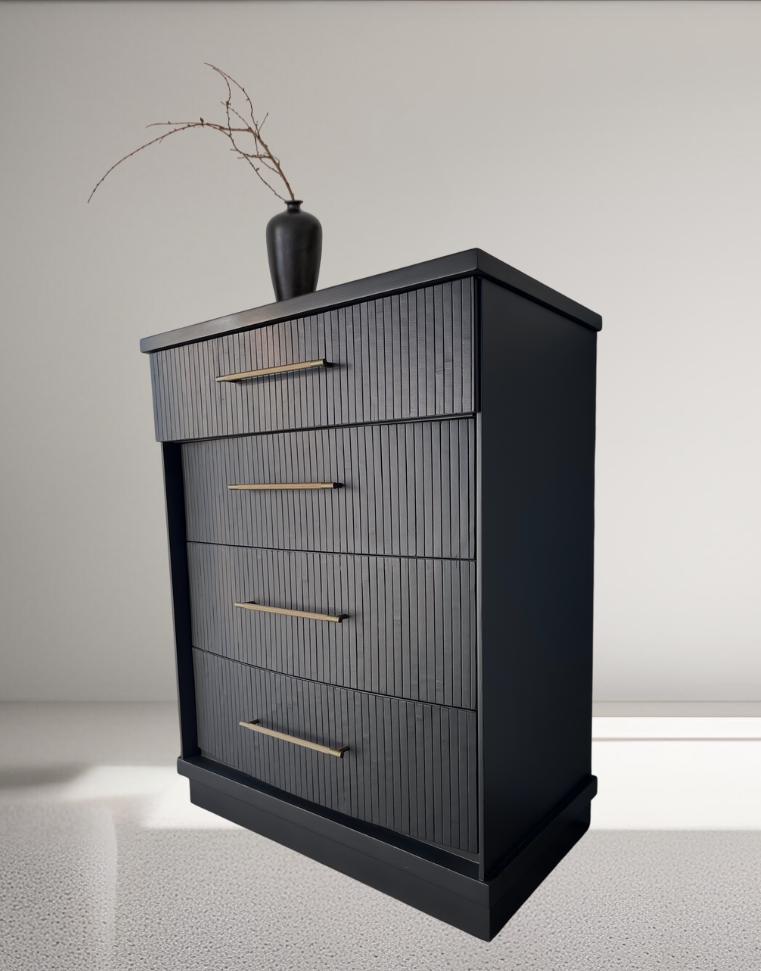 AVAILABLE Modern Black Dresser Black Chest of Drawers - Etsy