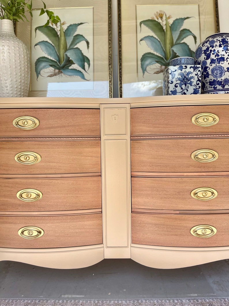 SOLD! Do Not Purchase! Dixie Vintage Dresser | Natural | Neutral - Etsy