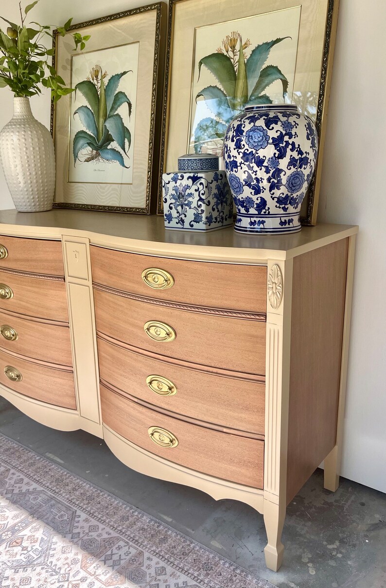 SOLD! Do Not Purchase! Dixie Vintage Dresser | Natural | Neutral - Etsy