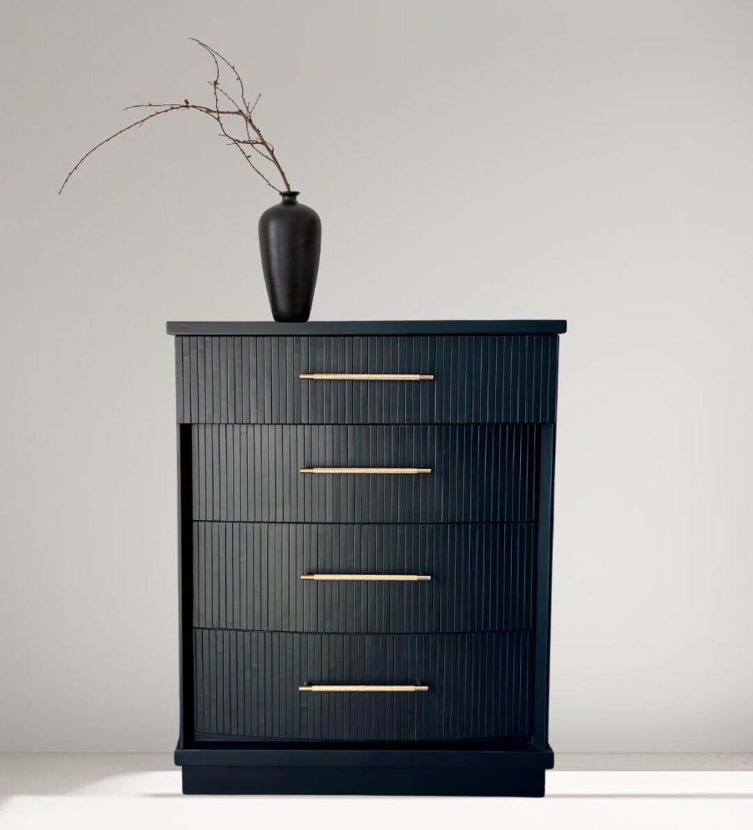 AVAILABLE Modern Black Dresser Black Chest of Drawers - Etsy