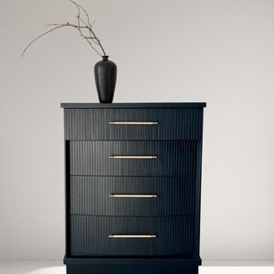 AVAILABLE Modern Black Dresser Black Chest of Drawers - Etsy