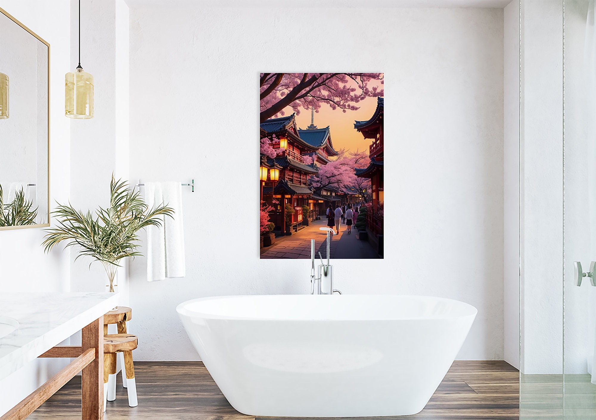 Vintage Japanese Art Asian Art Japanese Village Cosy - Etsy