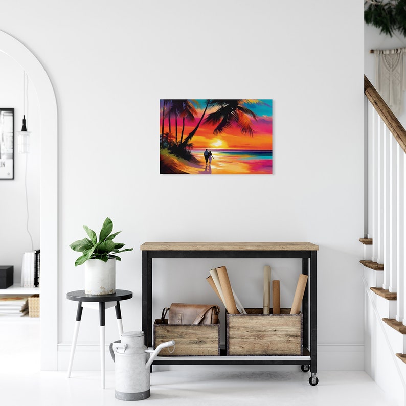 Colourful Sunset, Tropical Beach Sunset , Warm Colours, Romantic Couple ...