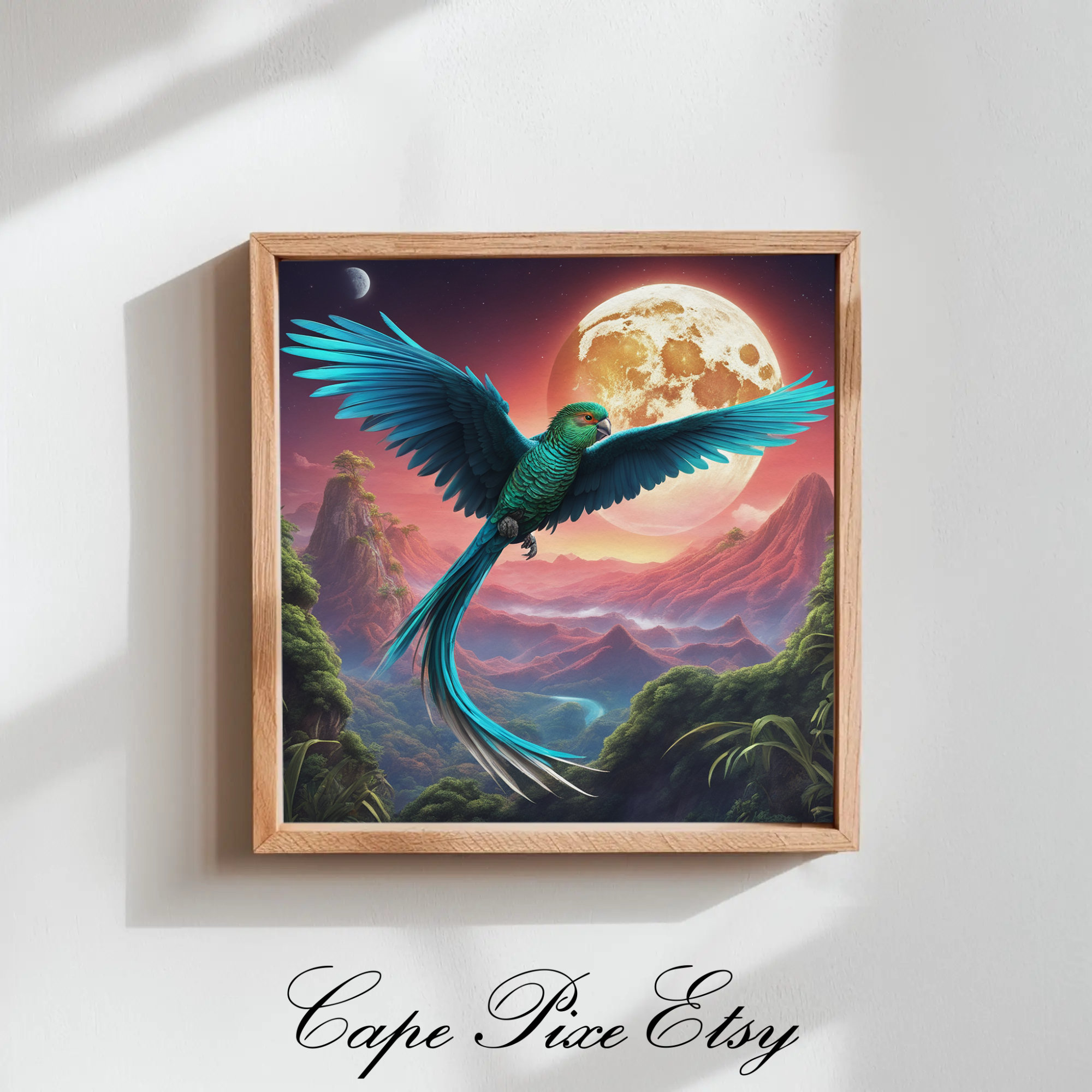 Quetzal Bird Art Print: Ultra HD Realistic Colors (digital Printable ...