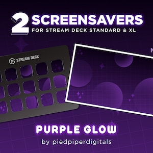 Purple Glow | Stars | Stream Deck Icon Set | 100 Icons for Elgato ...