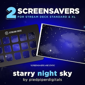 Starry Night Sky Animated Stream Deck Icons | 200 Stream Deck Icons ...