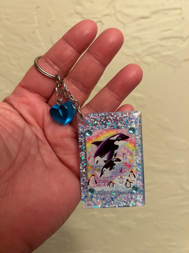 90s Lisa Frank Inspired Resin & Acrylic Keychain/bag/purse Charms ...