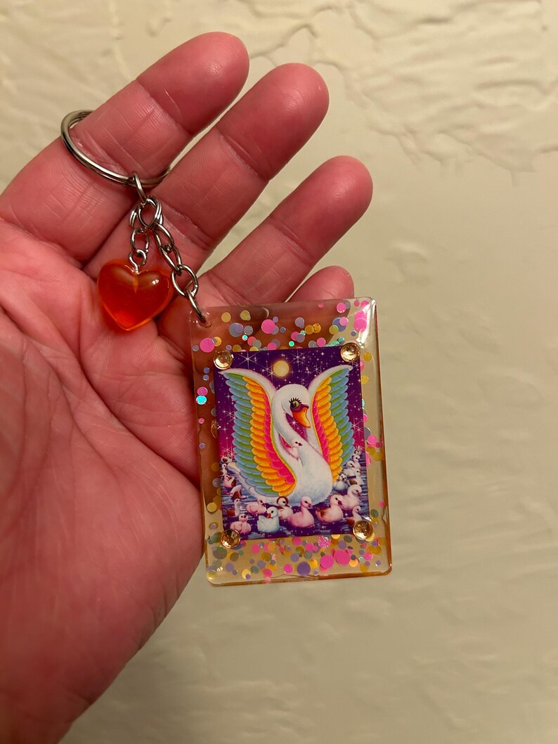 90s Lisa Frank Inspired Resin & Acrylic Keychain/bag/purse Charms ...