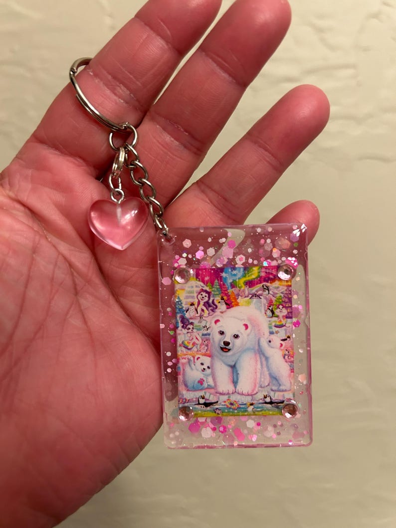 90s Lisa Frank Inspired Resin & Acrylic Keychain/bag/purse Charms ...
