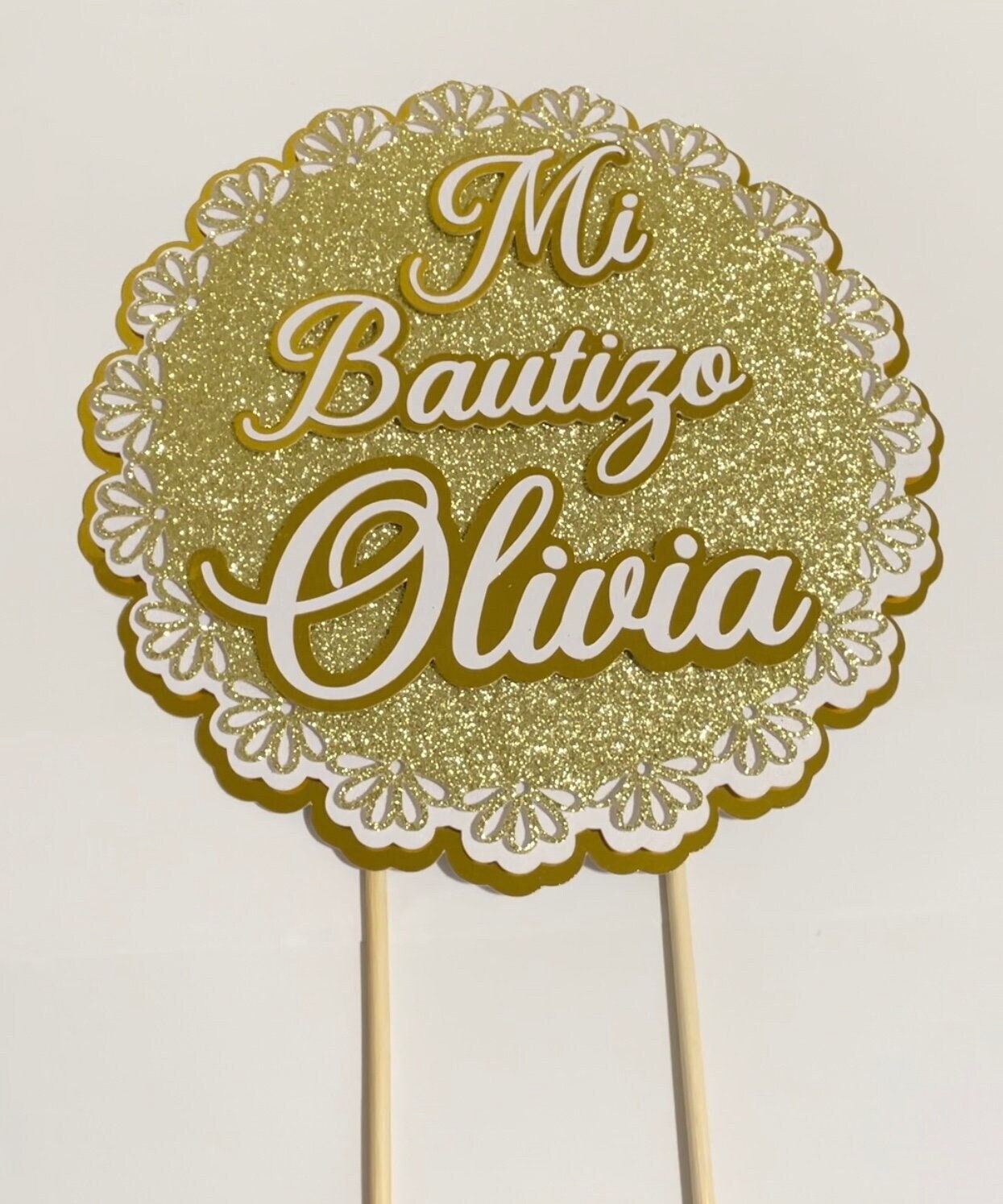Mi Bautizo Cake Topper, My Baptism Cake Topper, Girl Baptism, Boy ...