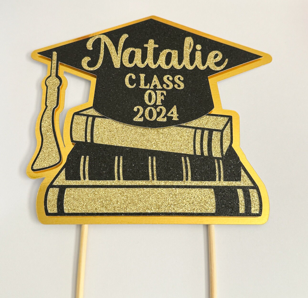 Graduation Cake Topper, Class of 2024 Topper, Congrats Grad, Graduation ...