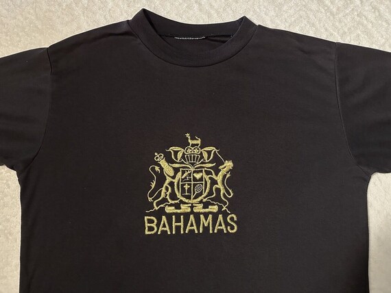 Vintage 1990s 90s Bahamas Islands Nation Crest Embroi… - Gem