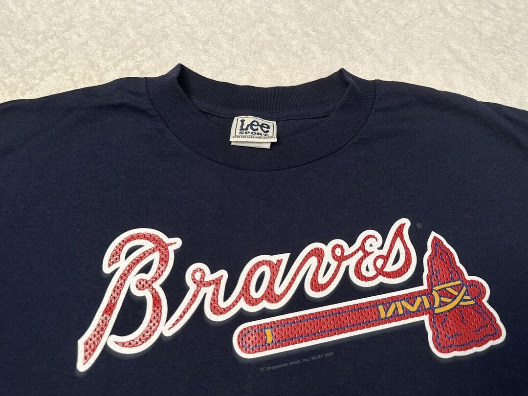 Vintage 2000s Y2K 2002 Atlanta Braves MLB Baseball VF Imagewear T-shirt ...