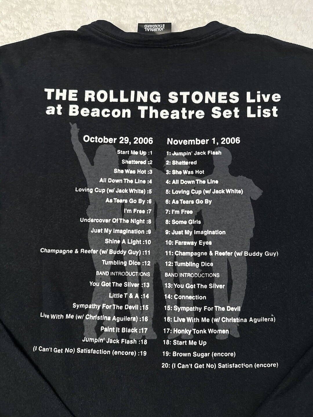 Vintage 2000s Y2K Rolling Stones Martin Scorsese Beacon Theatre Event T ...