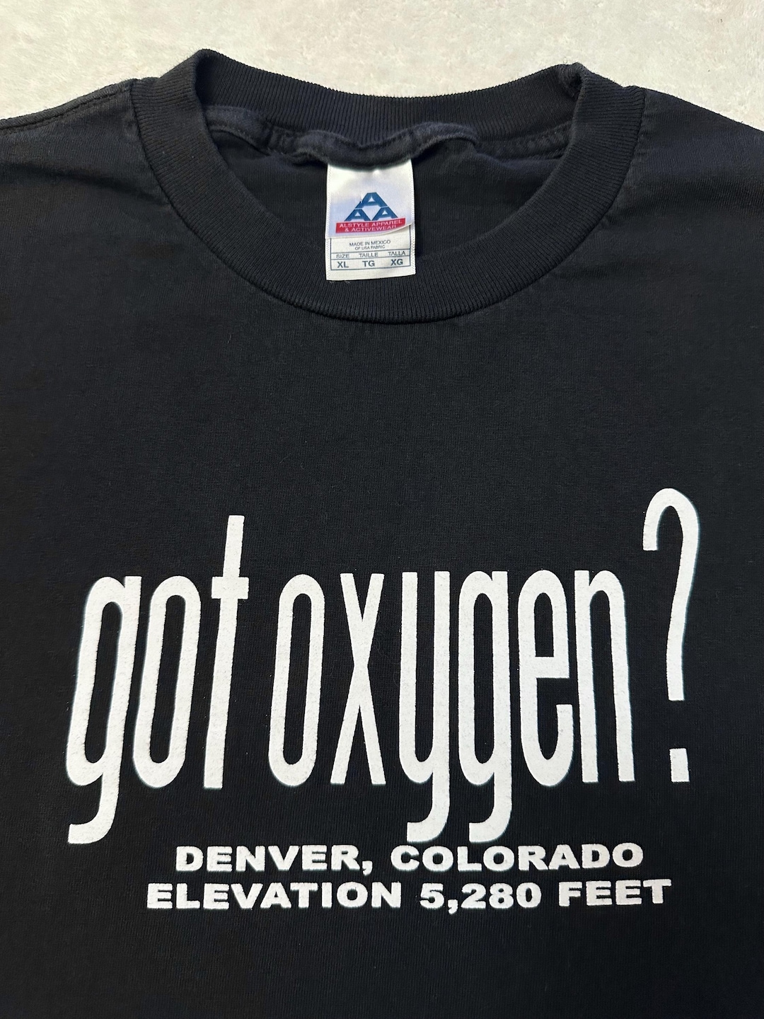 Vintage 2000s Y2K Got Oxygen Denver Colorado City Graphic Design T ...