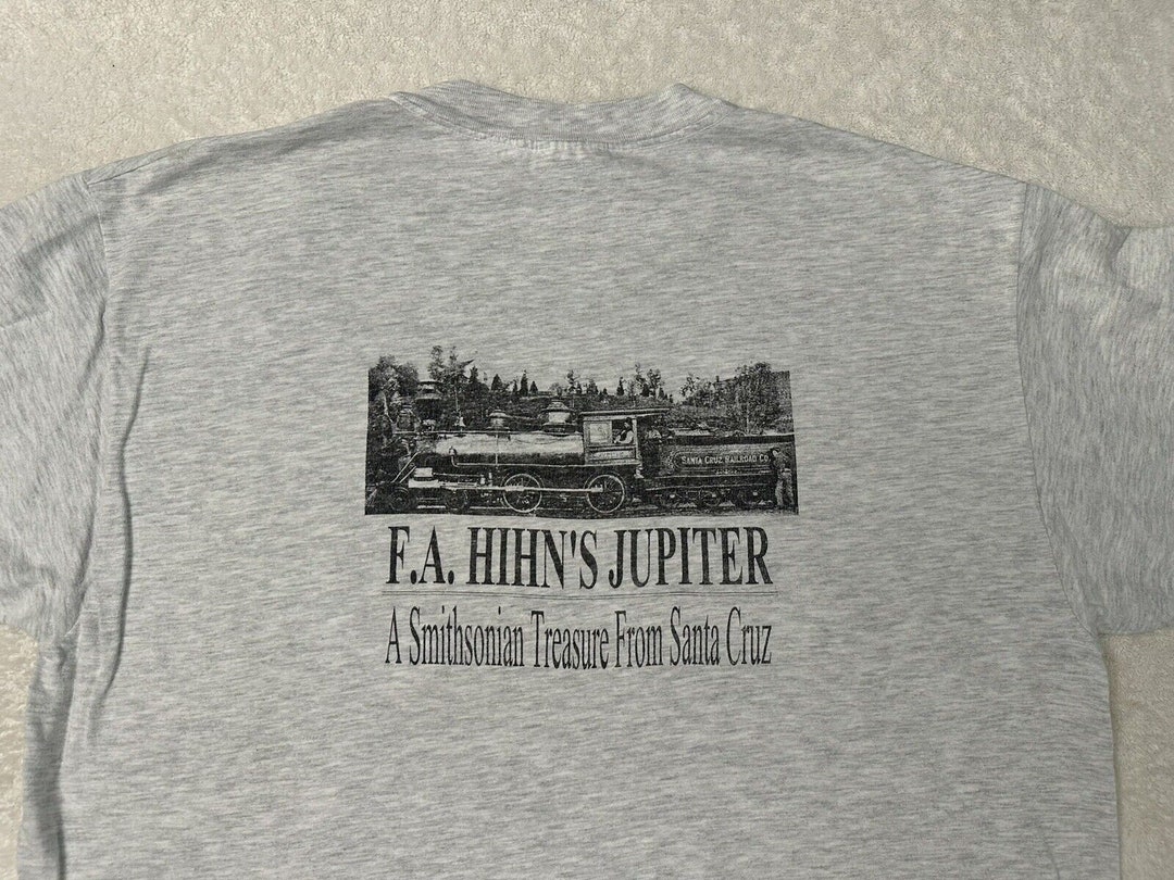 Vintage 1990s 90s F.A. Hihn's Jupiter Train Smithsonian Santa Cruz T ...