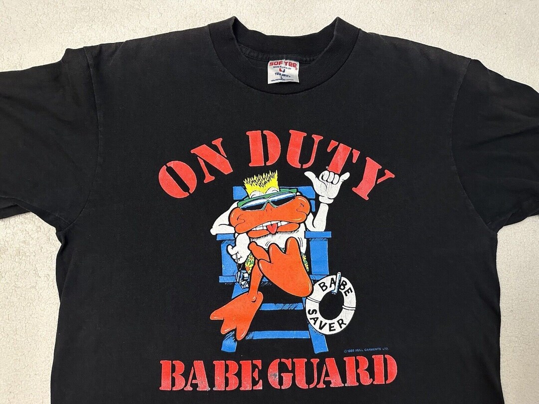 Vintage 1980s 80s on Duty Babeguard Lifeguard Parody Humor - Etsy